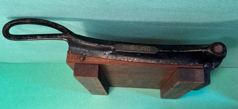 Small Antique Diamond Paper Cutter Patent Jan 1895 Milton Bradley ...