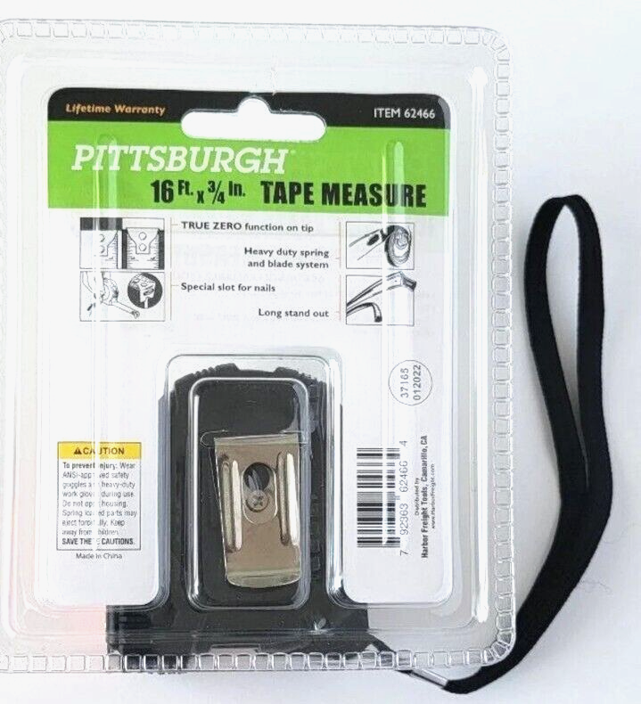 Pittsburgh 16ft tape Measure.Quik find Tape measure-high strength ABS ...