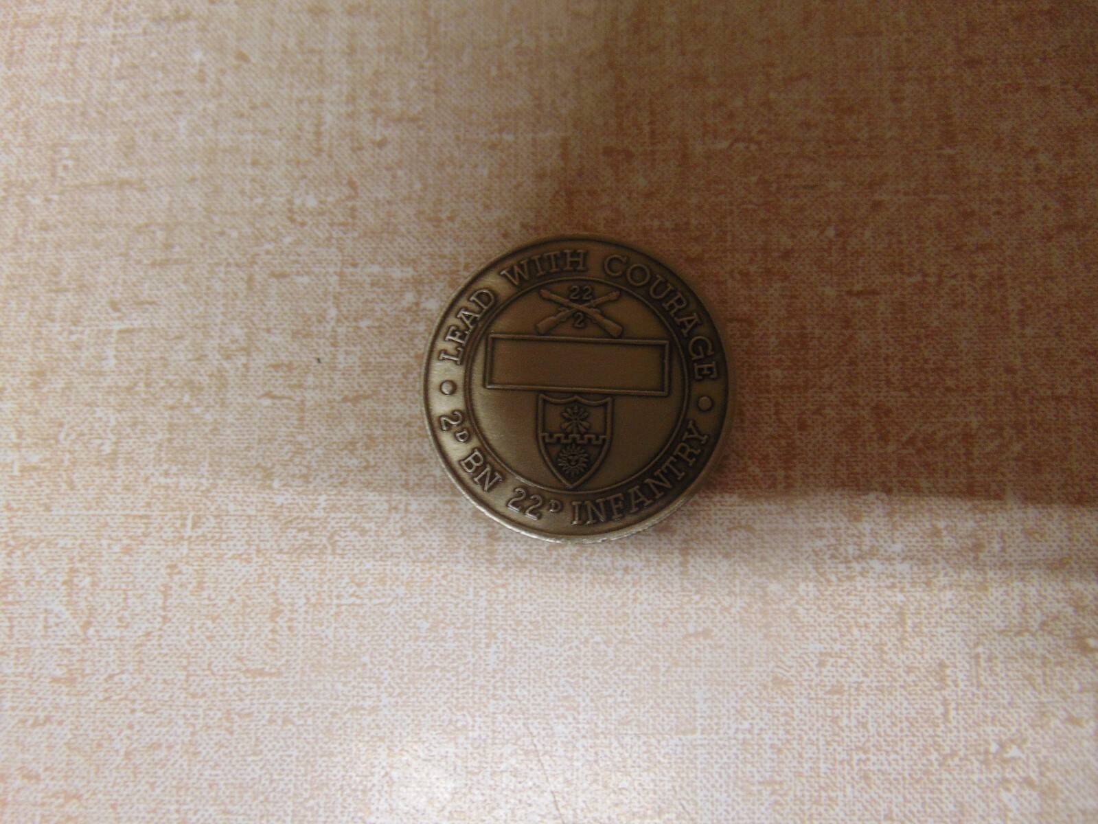 CHALLENGE COIN 2D BN 22D INFANTRY SINAI EGYPT MULTINATIONAL FORCE ...