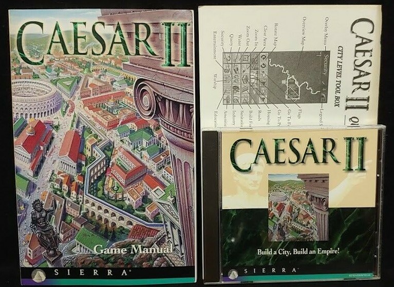Caesar II, by Sierra, 1995 Game + Manual - Mint Disc 1 Owner ! | eBay