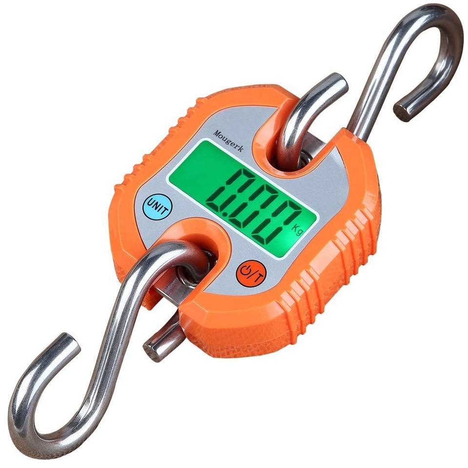 Digital Hanging Scales 300 lb 150 kg Mini Crane Scale Portable Heavy ...