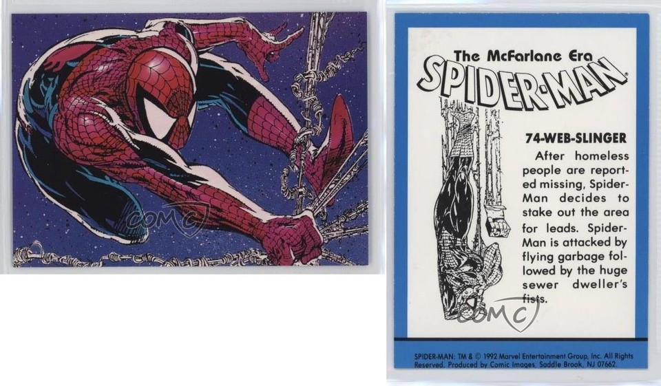 1992 Comic Images Marvel Spider-Man : The Era Todd McFarlane Web ...