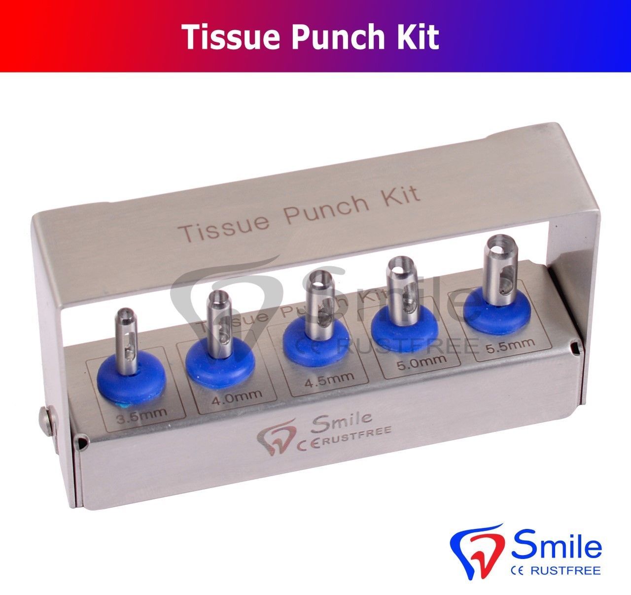 Dental Implant Tissue Punch Kit of 5 Pieces Surgical Tools Kit Smile ...