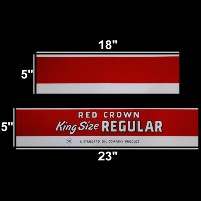 Red Crown King Size Regular 4 Piece Vinyl Decal Set (DC501) | eBay