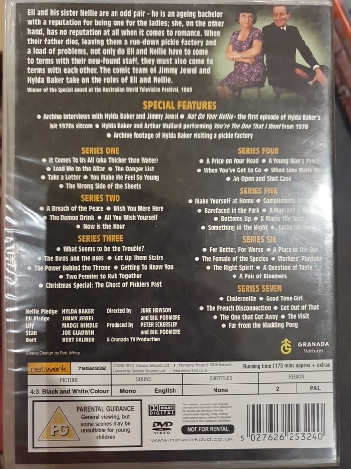 NEAREST AND DEAREST DVD COMPLETE SERIES BRITISH COMEDY 1968 TV SHOW ...