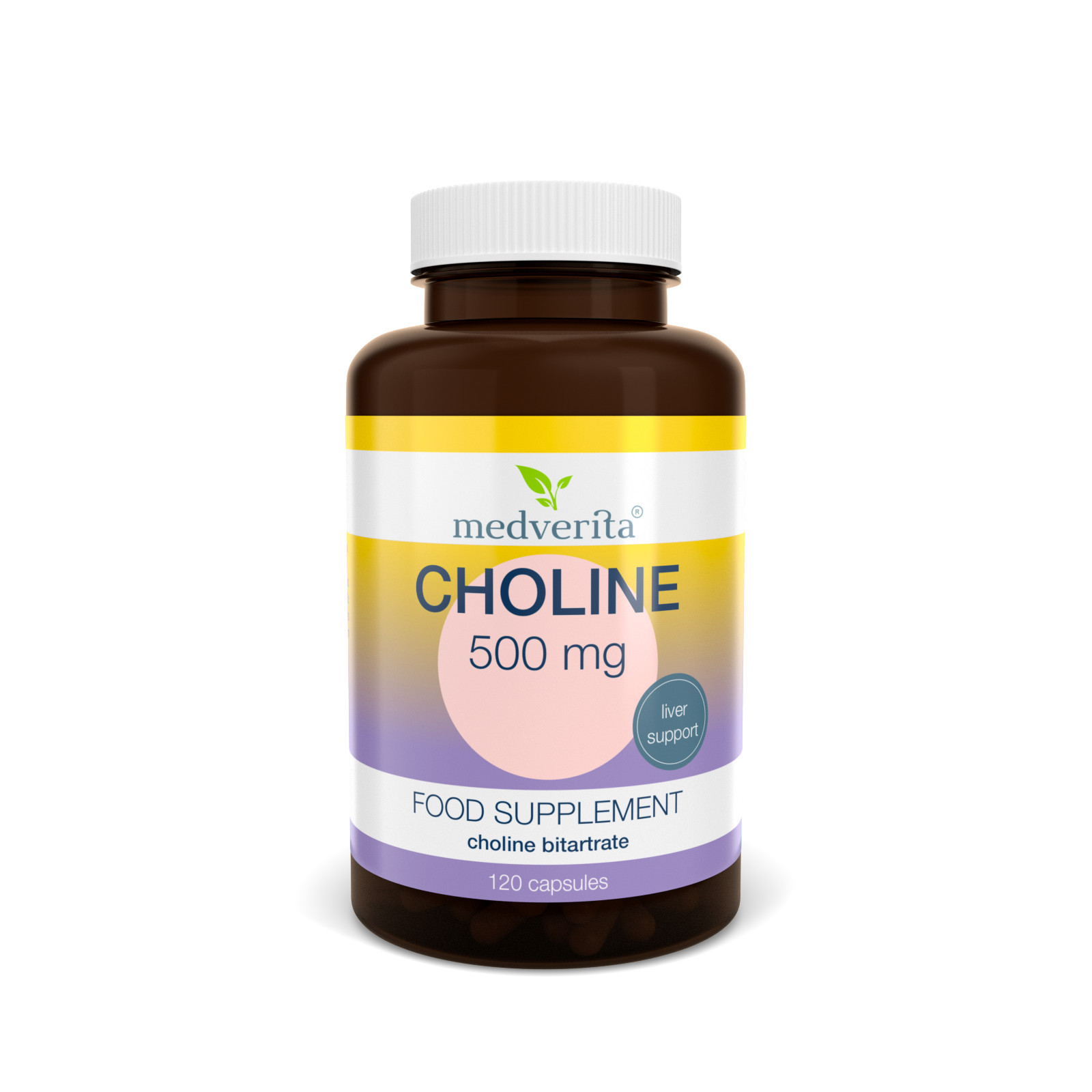 Choline 500 mg - 120 Caps Medverita NO Fillers, Dyes | eBay UK