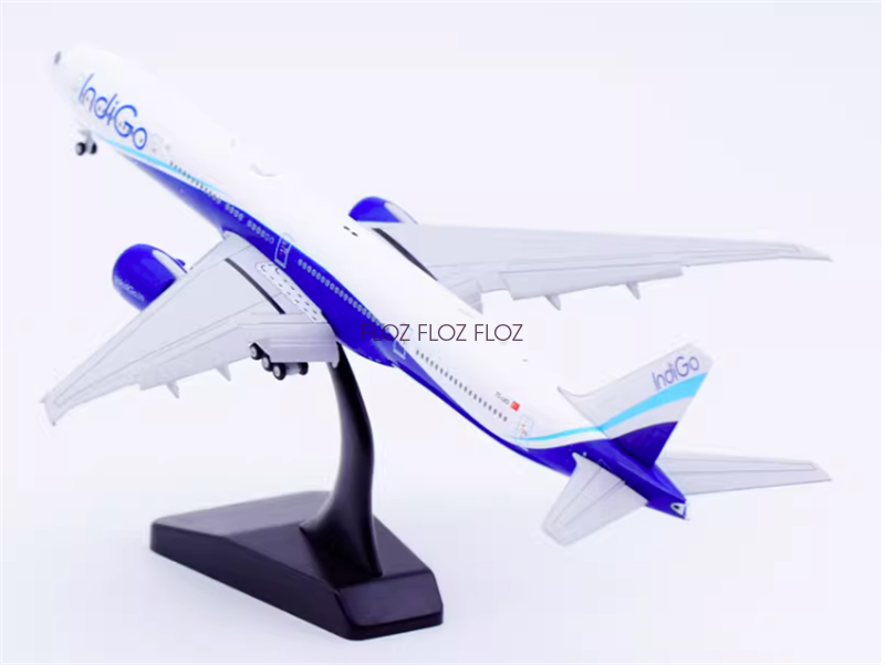 for JC Wings IndiGo for Boeing B777-300ER TC-LKD Flaps Down 1:400 Pre ...