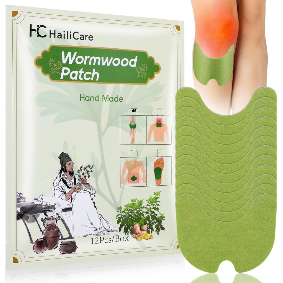 Wormwood Knee Pain Relief Patches Herbal Plaster Joint Ache Knee Pain ...