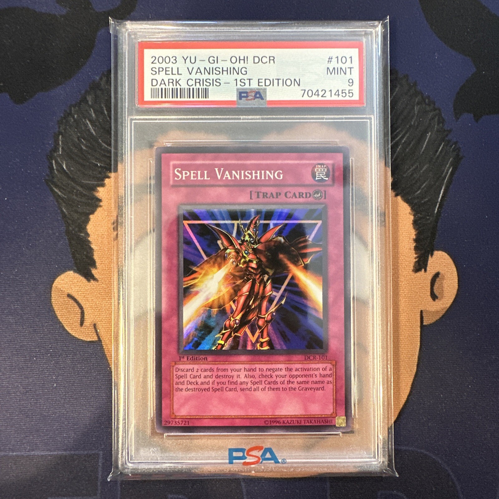 PSA 9 MINT 2003 YU-GI-Oh! Dark Crisis SPELL VANISHING 101 1st Edition ...