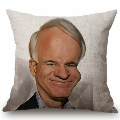 Steve Martin Comedy Pillow Cover Case Art 17 x 17 Comedian Movie Star ...