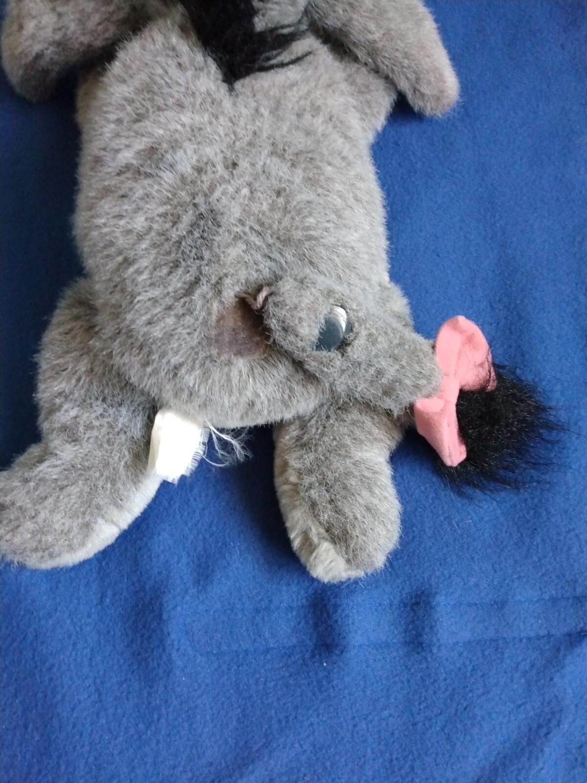 The Walt Disney Company Eeyore Plush Laying Down Detachable Tail ...