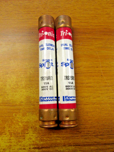 FERRAZ SHAWMUT SMART SPOT FUSE 15A, 600V, CAT# TRS15RID ... TY-313 | eBay
