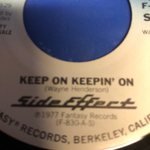 Side Effect – Keep On Keepin' On - 7" VINYL 45 RPM | eBay