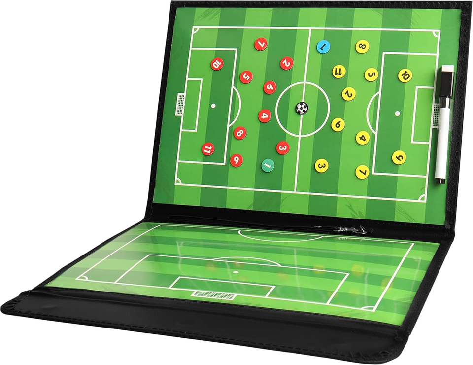 Soccer Coaching Board, Magnetic Soccer Clipboard for Coaches, Foldable ...
