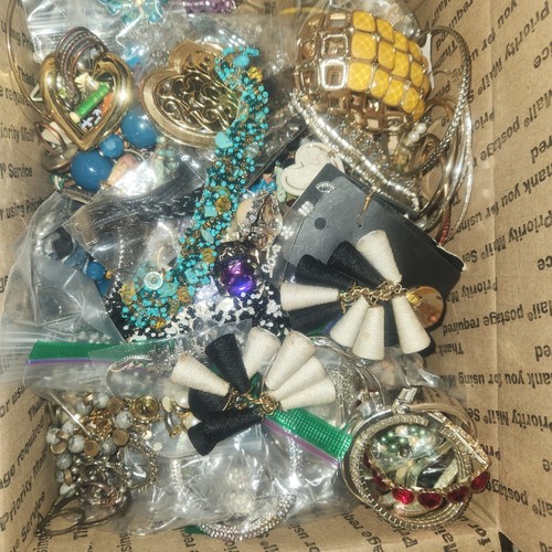 10+ LBS Vintage To Now CRAFT JUNK SCRAP Jewelry Lot Harvest Repurpose ...