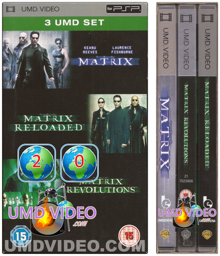 PSP UMD Movie Pack - The Matrix Trilogy [Read Description ...