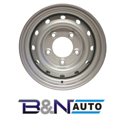 LR DEFENDER SILVER WOLF STYLE STEEL ROAD WHEEL 6.5x16. PART ...