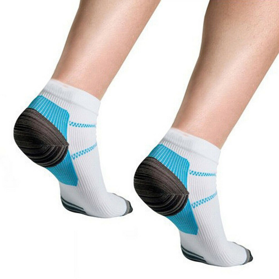 Compression Socks Foot Pain Relief Ankle Support Sleeve Brace Plantar ...