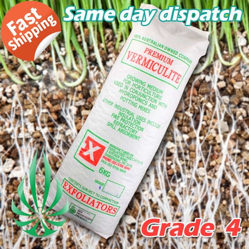 GRADE 4 VERMICULITE 100 LITRE GROWING MEDIUM BAG FOR HYDROPONIC GROW ...