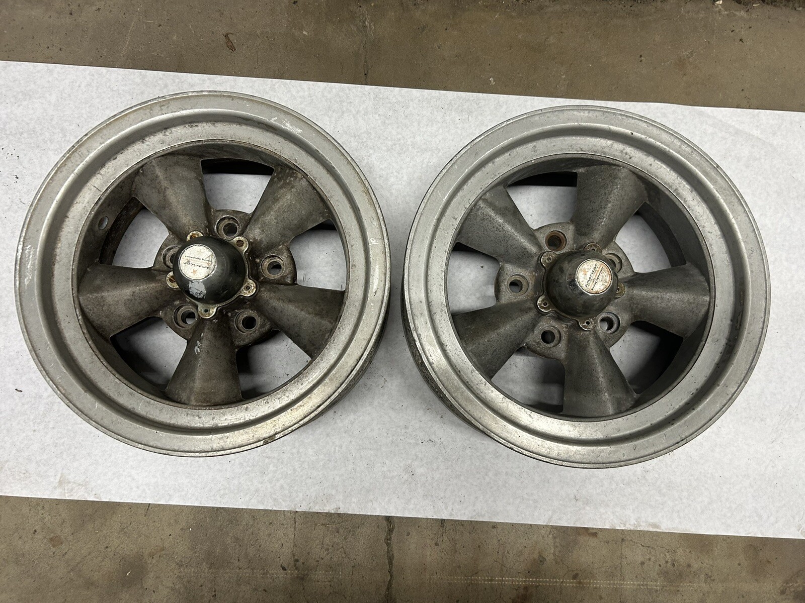 Vintage Torque Thrust Style Mag Wheels 15x6 Appliance Chevy GM Gasser ...