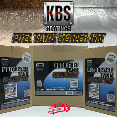 Fuel Tank Sealer Repair Kit KBS Coating Stop Rust Corrosion Motorbike ...