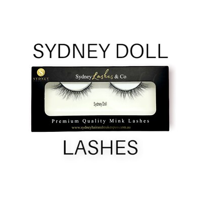 3D Mink Eyelashes (Sydney Doll) Natural Strip Eyelashes | Sydney Lashes ...