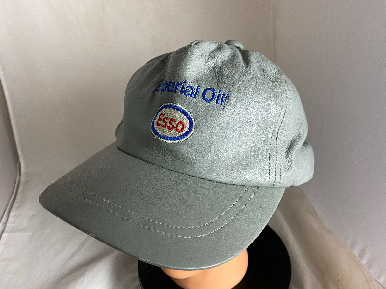 Imperial Oil Esso Vintage Leather Baseball Cap Hat SE… - Gem