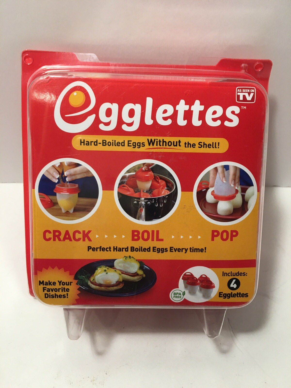 Egglettes As Seen On TV Hard Boiled Eggs Without The Shell Set Of 4 New ...