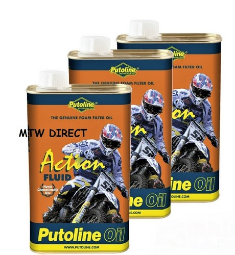 Putoline Action Fluid Foam Air Filter Oil, Motocross, MX Trials, Enduro ...