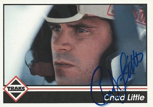 CHAD LITTLE AUTOGRAPHED SIGNED 1992 TRAKS RACING NASCAR PHOTO TRADING ...