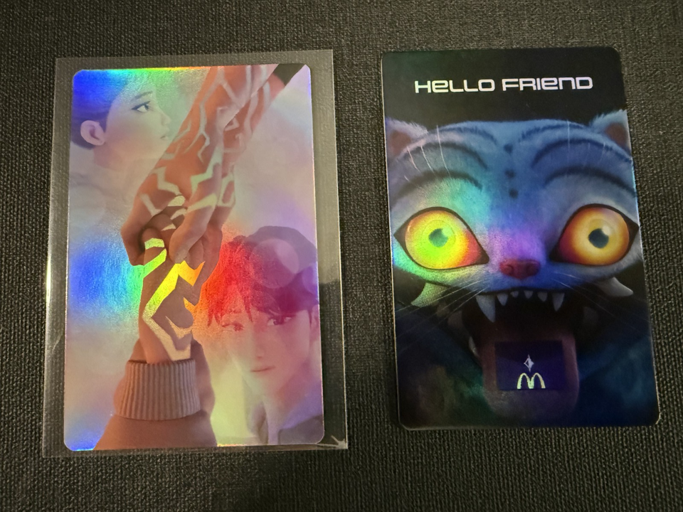 McDonald's Kpop Demon Hunter Foil Photo Card - Rumi & Jinu - ULTRA RARE ...