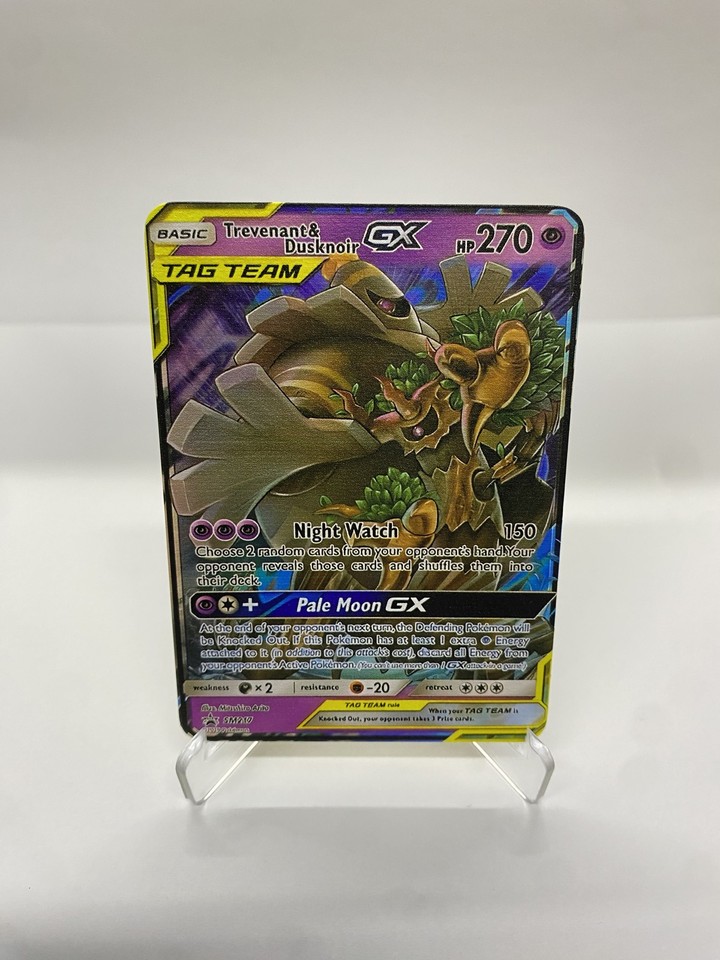 Trevenant&Dusknoi GX Gold Metal Pokémon Card-Collectible Gift Display ...