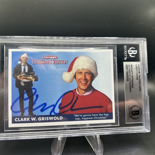 Chevy Chase Auto Clark Griswold Christmas Vacation Beckett Authentic | eBay