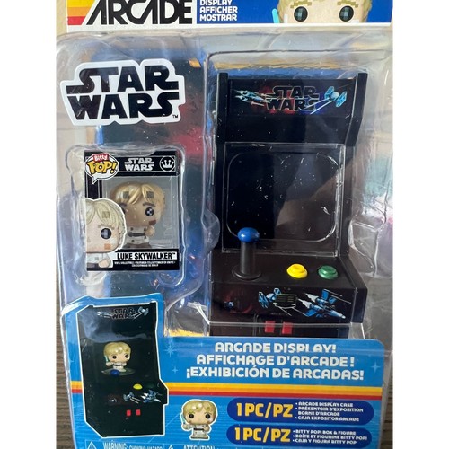 NEW IN HAND STAR WARS BITTY Arcade Funko Pop Movies Luke Skywalker 8 ...