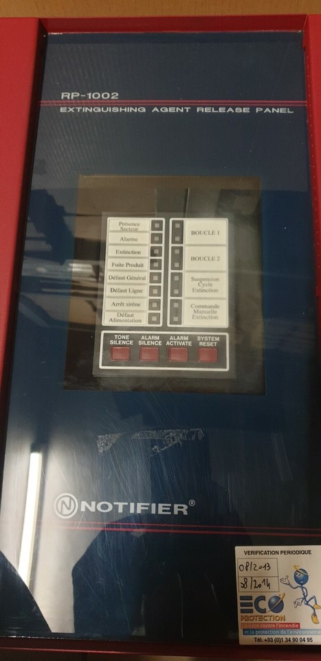 NOTIFIER RP-1002 EXTINGUISHING AGENT RELEASE PANEL | eBay