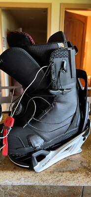 Burton Ion Step On - Men's Snowboard Size 10 Boots - Black With Binding ...