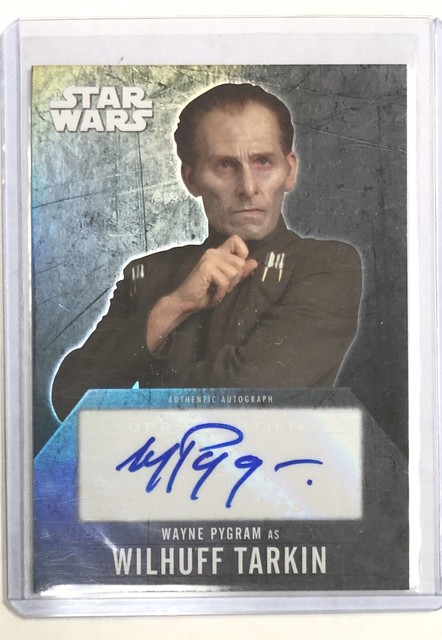 Topps Star Wars Evolution WAYNE PYGRAM AS WILHUFF TARKIN AUTOGRAPH | eBay