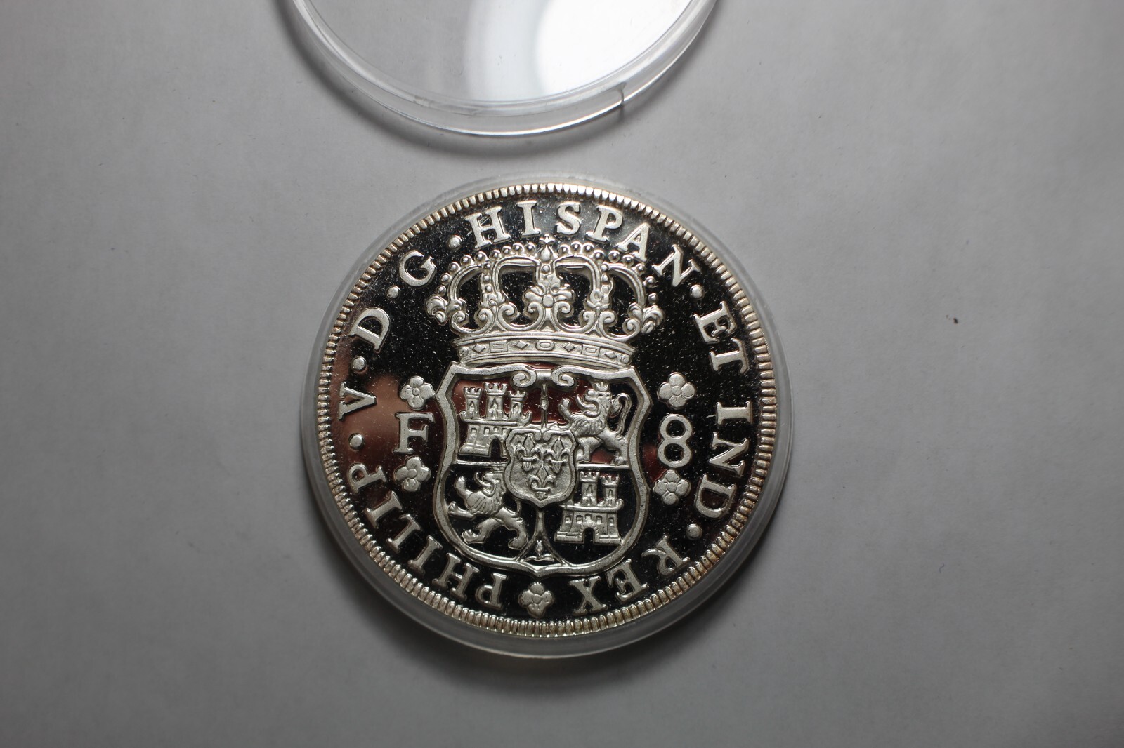 1743 Vtraque Vnum Rex Philip Hispan 5 OZ .999 Silver | eBay