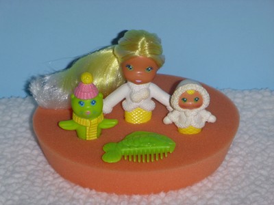 Vintage Sea-Wees Icy-Gals ~ SHELLY & BABY PEARL dolls + SHIVERS & new ...