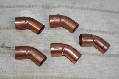 3/4" Copper Street 45 CxC , Lot of 5 pcs | eBay