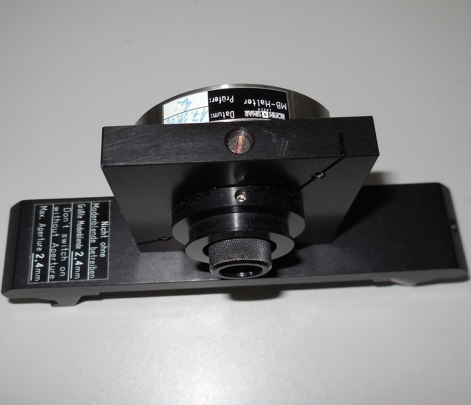 Rofin Sinar water cooled Laser Spatial Filter Max aperture 2.4mm Datum ...