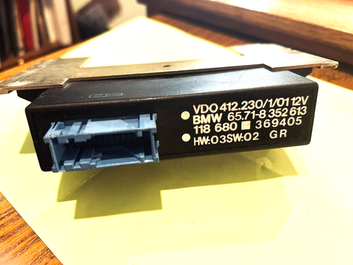 BMW Cruise Control VDO 412 230 1 01 / BMW 65 71 8 352 613 | eBay