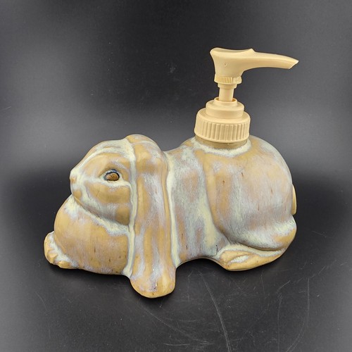 Rabbit Pottery Soap Dispenser North Eagle Studio Pottery Signed 6.5" | eBay