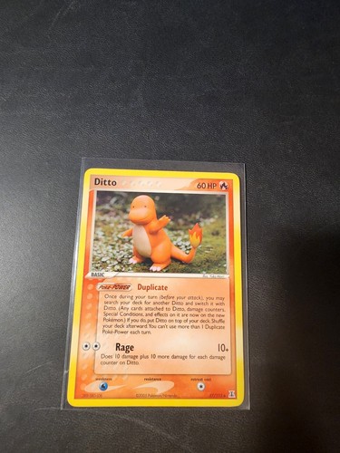 Pokémon TCG Ditto (Charmander) EX Delta Species 37/113 Regular Uncommon ...