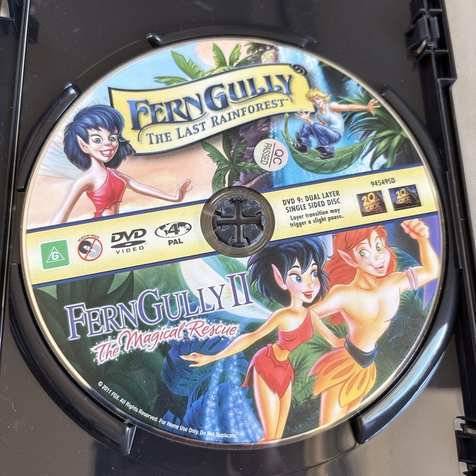 RARE- Fern Gully 1 & 2 DVD Set The Last Rainforest The Magical Rescue ...