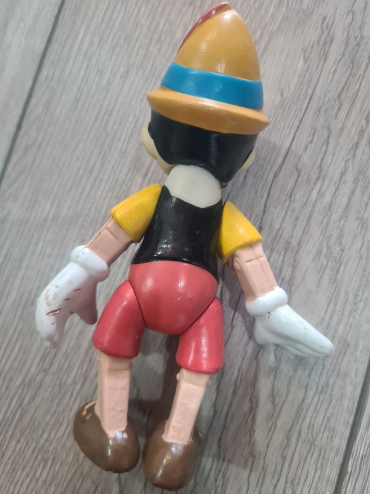 MOVABLE 15cm HIGH PLASTIC DISNEY STORE PINOCCHIO & Donald Duck Bendy ...