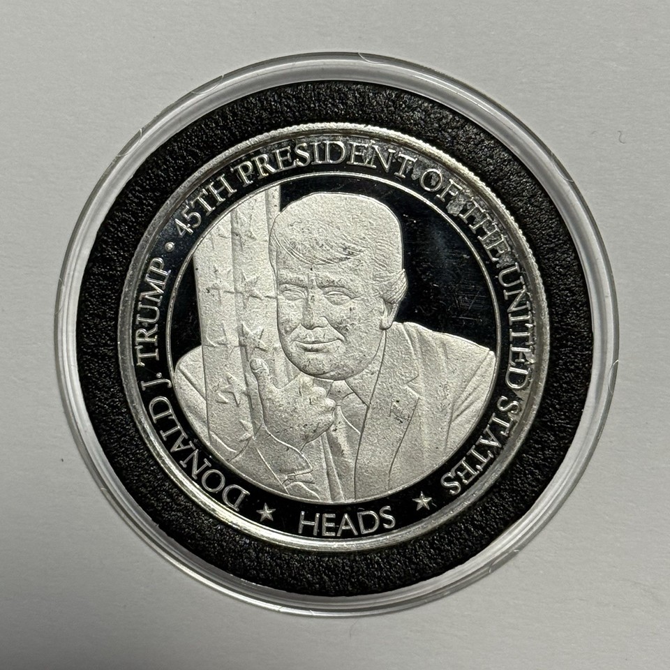 Trump vs Biden Coin Flipper Heads Tails 1 Troy Oz .999 Fine Silver ...