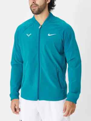 Nike DRI FIT Court Rafa Nadal Tennis Jacket SUMMER JACKET GREN SZ M ...