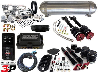 Complete Airbag Suspension Kit w/ Air Lift 3P, 2005-2017 LX Platform ...