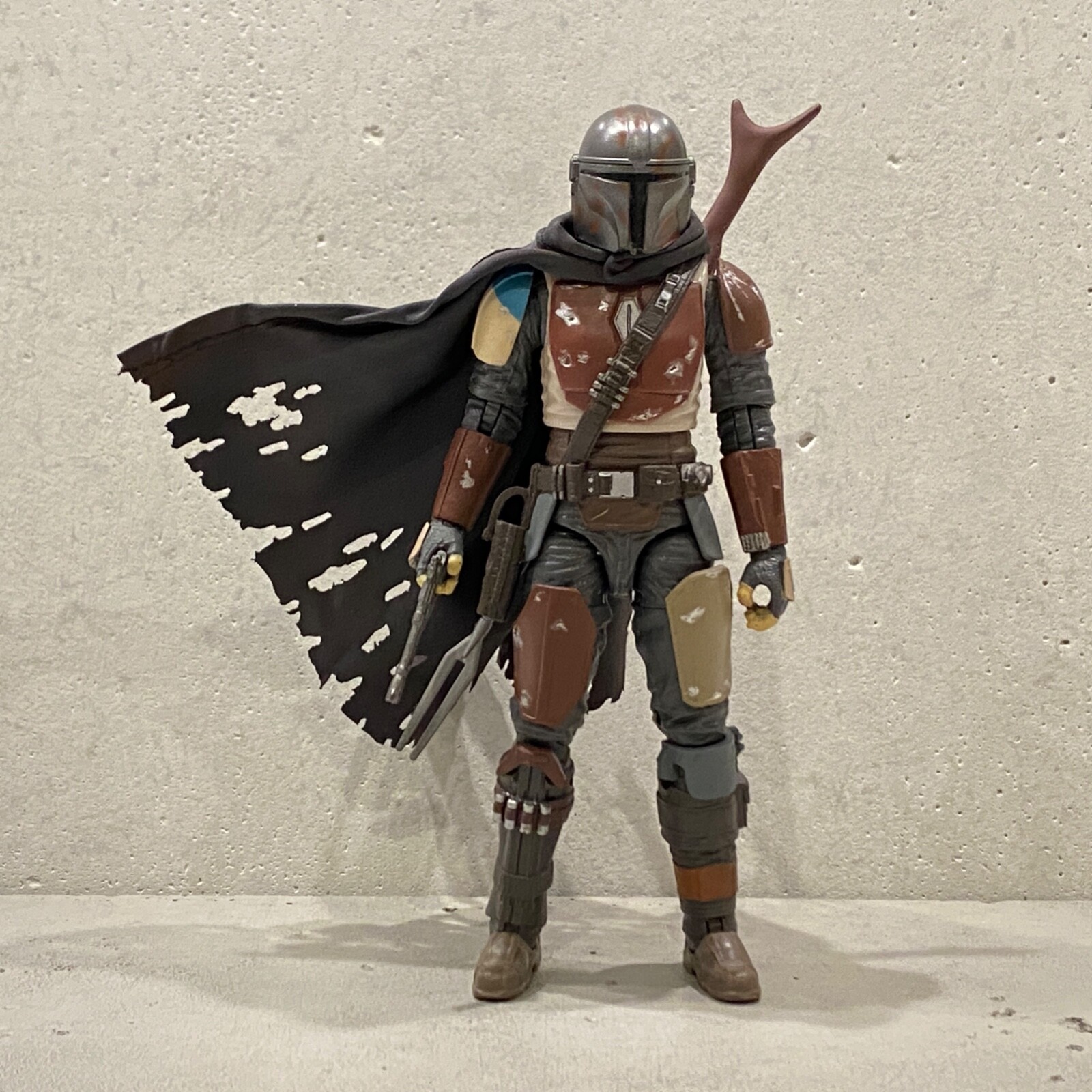 SU-C-MANDO-V2: 1/12 Dark Grey Weathered Wired Cape for 6" Star Wars ...